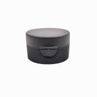 China Plastic Bottle 28/400 Ribbed Side Flip Top Cap Frosted Surface for sale