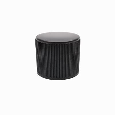 China Striped Edge Black Plastic Screw Covers 18MM Inner Diameter for sale