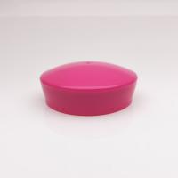 China Pink Plastic Jar Lid For Skin Care Products bottle 66MM Wide Mouth Cap for sale