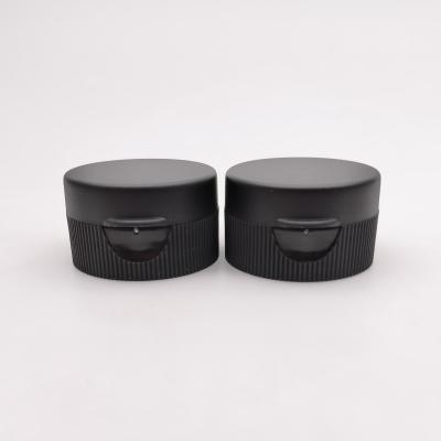 China 28MM Matte Surface Plastic Flip Top Cap For Skin Care Products Bottle for sale