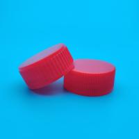 China White Striped Side 38/410 Frosted Top Plastic Screw Cap For Skin Care Bottle for sale