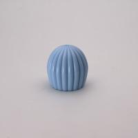 China Leakproof 24MM Dome Plastic Bottle Cap 24/410 Ribbed Screw Lid for sale
