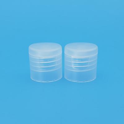 China Transparent 20/415 Frosted Flip Top Cap For Shower Gel Bottle for sale