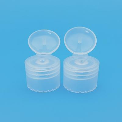 China Dome Cosmetic 24/410 Frosted Surface Plastic Flip Top Cap for sale