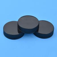 China Black 11.3mm Height Plastic Screw Cap Custom Logo for sale
