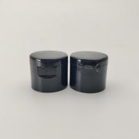China Smooth Surface 18/410 Black Flip Top Cap For Perfume Packaging for sale