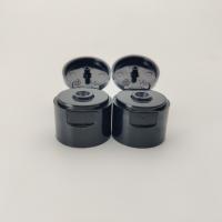China Smooth Surface 18/410 Black Flip Top Cap For Perfume Packaging for sale