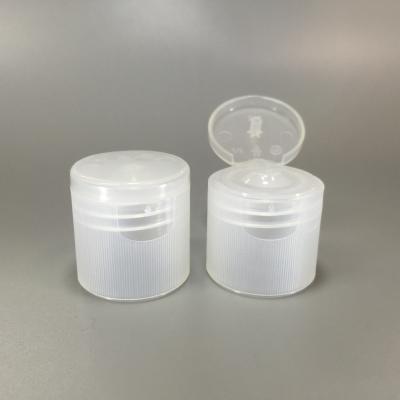 China Striped Side Liquid Soap Bottle Flip Top Cap 24/415 Shower Gel Dispensing Cap for sale