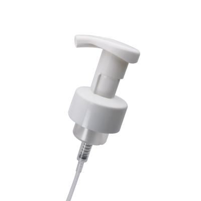 China 42/410 Safety Clip Plastic Foam Pump For Hand Sanitizer Bottle for sale