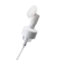 China 42MM Foam Soap Dispenser Pump Plastic Bumb With Silicone Brush for sale