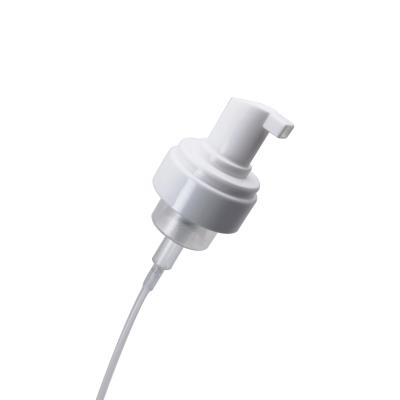 China White Plastic Liquid Dispenser Pump With Protective Clip 43MM Press Pump for sale