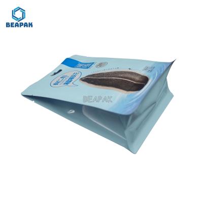 China Recyclable Printed Laminated 200 Micron Flat Bottom Pouches for sale