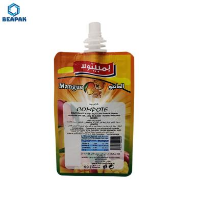 China FDA Liquid Drinking Stand Up Printed Custom Spout Pouches for sale