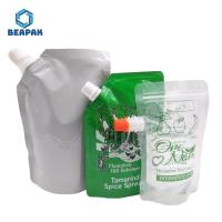 China Customized Size Plastic 8 oz Drink Pouch With Spout for sale