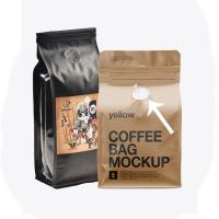 China 12oz Box Bottom k Packaging Coffee Bags With Valve for sale