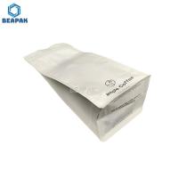 China Matte Coffee Packaging 120um Flat Bottom Pouches for sale