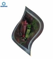 China Zipper 150g 200 Micron Biodegradable Packaging Bags for sale