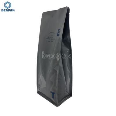 China 10 Colors Gravnre Printing 2kg Matte Black Coffee Bags for sale
