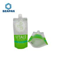 China Custom Size Printing Stand Up Drink Juice Liquid Spout Bag for sale
