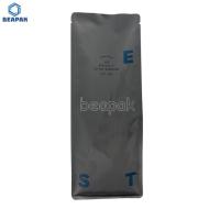 China Valve Sealed Aluminum Foil Flat Bottom 1kg Coffee Bags for sale