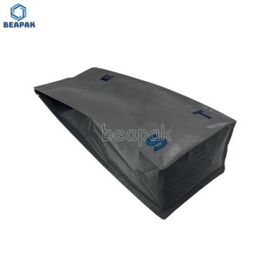 China Valve Sealed Aluminum Foil Flat Bottom 1kg Coffee Bags for sale