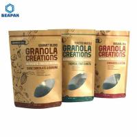 China Printed Kraft Paper 180 Micron One Way Valve Coffee Bags for sale