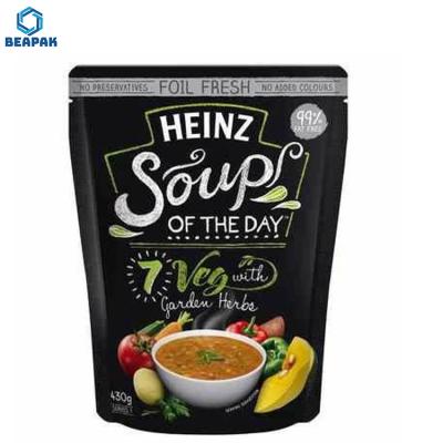 China Custom Printed Stand Up Zipper Microwavable Retort Pouches for sale