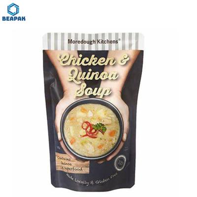 China Liquid Organic Soup Packaging Stand Up Zipper Retort Pouch for sale