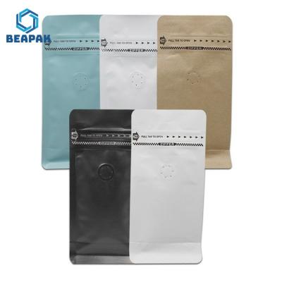 China Bottom Gusset Matte Finished 750g Packaging Coffee Bags for sale