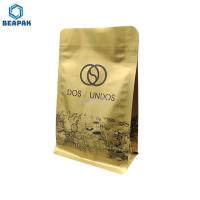 China Flat Bottom k One Way Valve Sealed Coffee Bag for sale