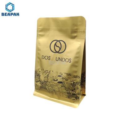 China Flat Bottom k One Way Valve Sealed Coffee Bag for sale