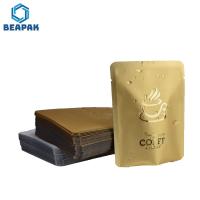 China Accept Custom logo and printing Aluminum Foil Small Coffee Pouch 3 Side Sealed Drip Coffee Bag for sale