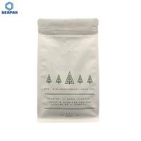 China Customized Flat Bottom Aluminum Foil Zipper Coffee Pouch With Valve for sale