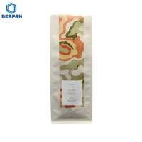 China Coffee Valve Sealed Plastic 200g Flat Bottom Pouches for sale