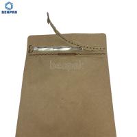 China Kraft Paper Flat Bottom 32oz 64oz Kraft Paper Coffee Bags for sale