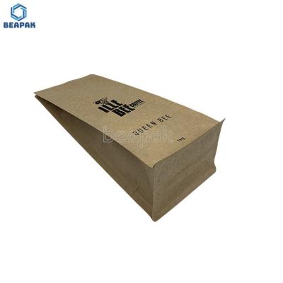 China Mylar k Resealable Food Grade Kraft Paper Bags for sale