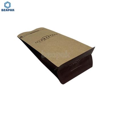 China Coffee Doypack Resealable k Kraft Paper Pouch for sale