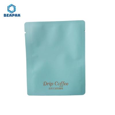 China Side Gusset Aluminum Foil Drip Coffee Filter Bags for sale