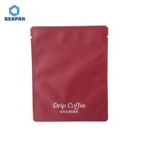 China Aluminum Flat Bottom Heat Seal Drip Coffee Filter Bags for sale