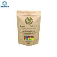 China Stand Up laminated Zipper Kraft Paper Digital Printed Pouches for sale