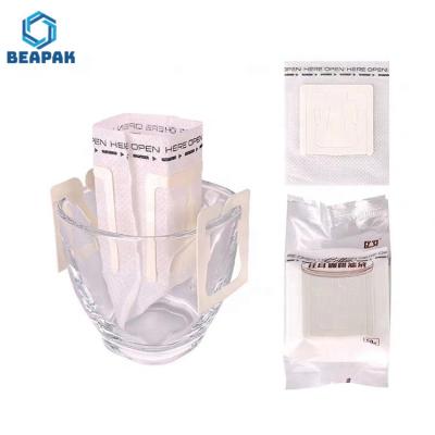 China OEM Laminated Hanging Ear Drip Coffee Filter Paper Bag for sale