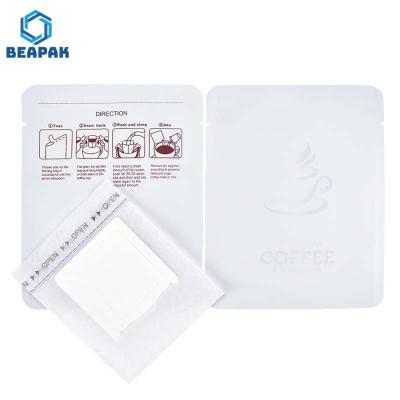 China Side Gusset Flat Bottom Drip Coffee Filter Bags With Valve for sale