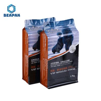 China Custom Printing Flat Bottom k Pet Food Bags for sale