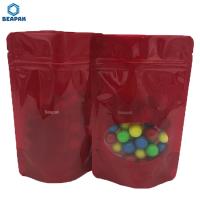 China Foil Lined 120 Microns Stock Packaging Bags With Clear Window for sale