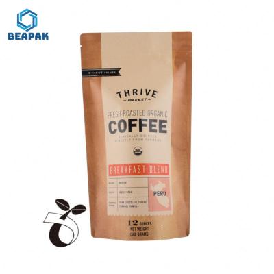 China Zipper Biodegradable Coffee Bags for sale