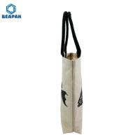 China Personalised Eco Reusable Laminated Cotton Jute Bag for sale
