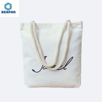 China Jute Cotton Natural Burlap Tote Bags With Handles for sale