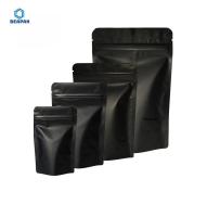 China Aluminium Foil Black Matte 120 Micron Stock Packaging Bags for sale