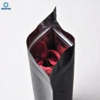 China Aluminium Foil Black Matte 120 Micron Stock Packaging Bags for sale