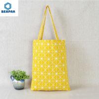 China Custom Printed Recyclable Textile Jute Linen Grocery Bags for sale